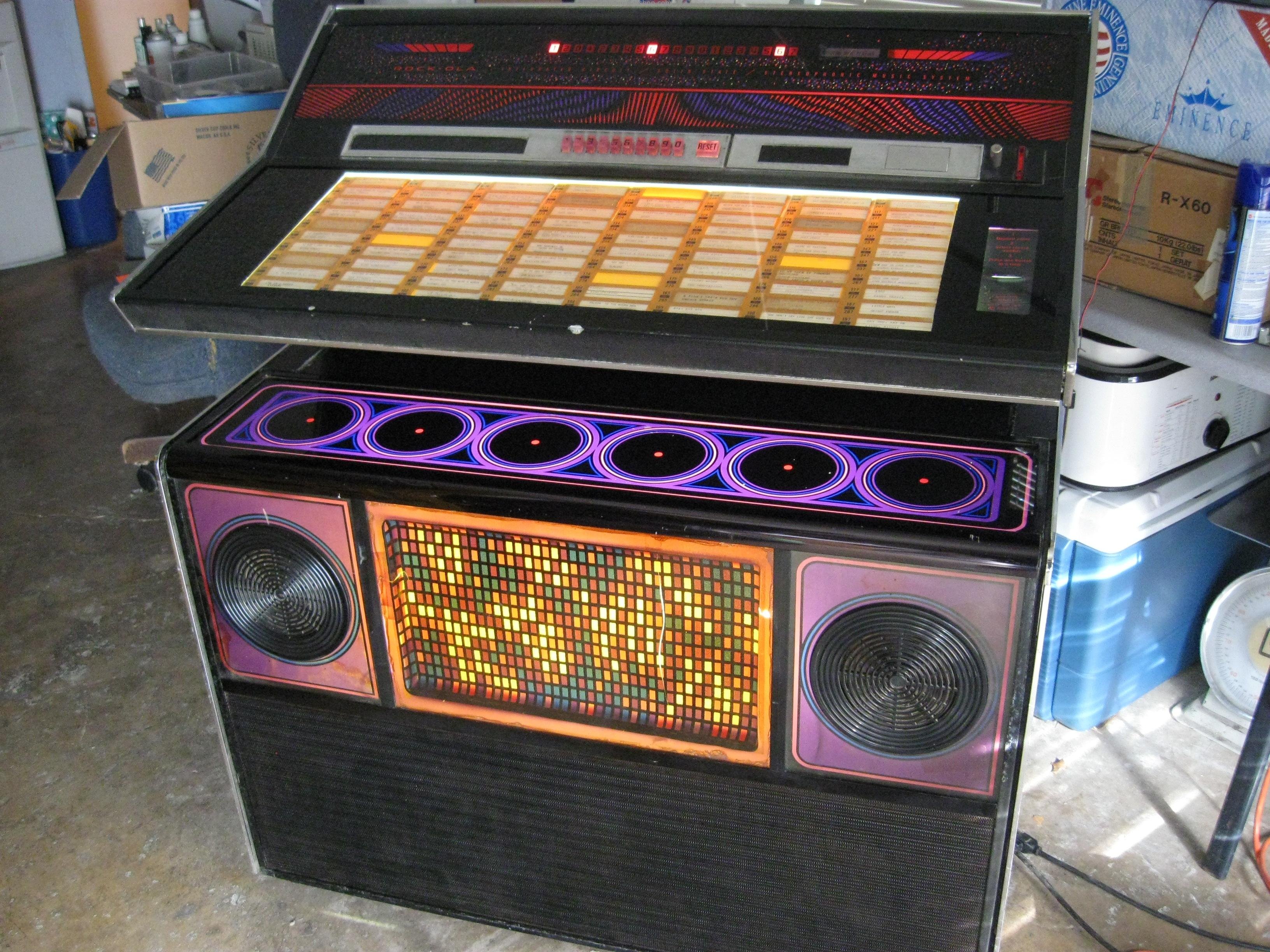 Rockola Jukebox Model 460 1975 : Alamo Game Shop, Arcade Machine Parts ...